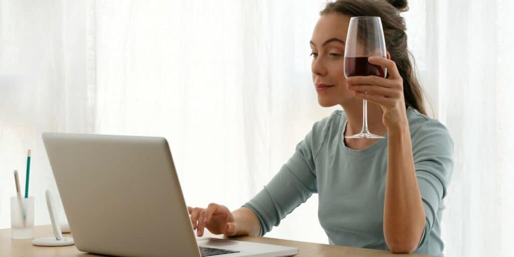 Can You Have a Glass of Wine When Working from Home? - The Flexible ...